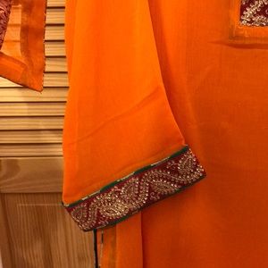 Other | Indianpakistani Chiffon Shirt Jamawar Trousers | Poshmark